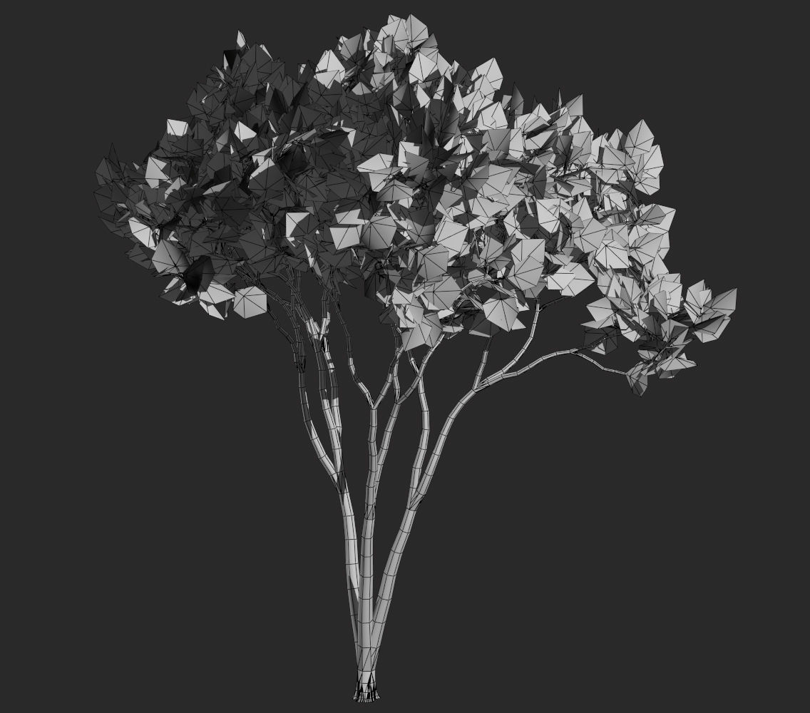 3D model Deciduous tree 3D model VR / AR / low-poly | CGTrader