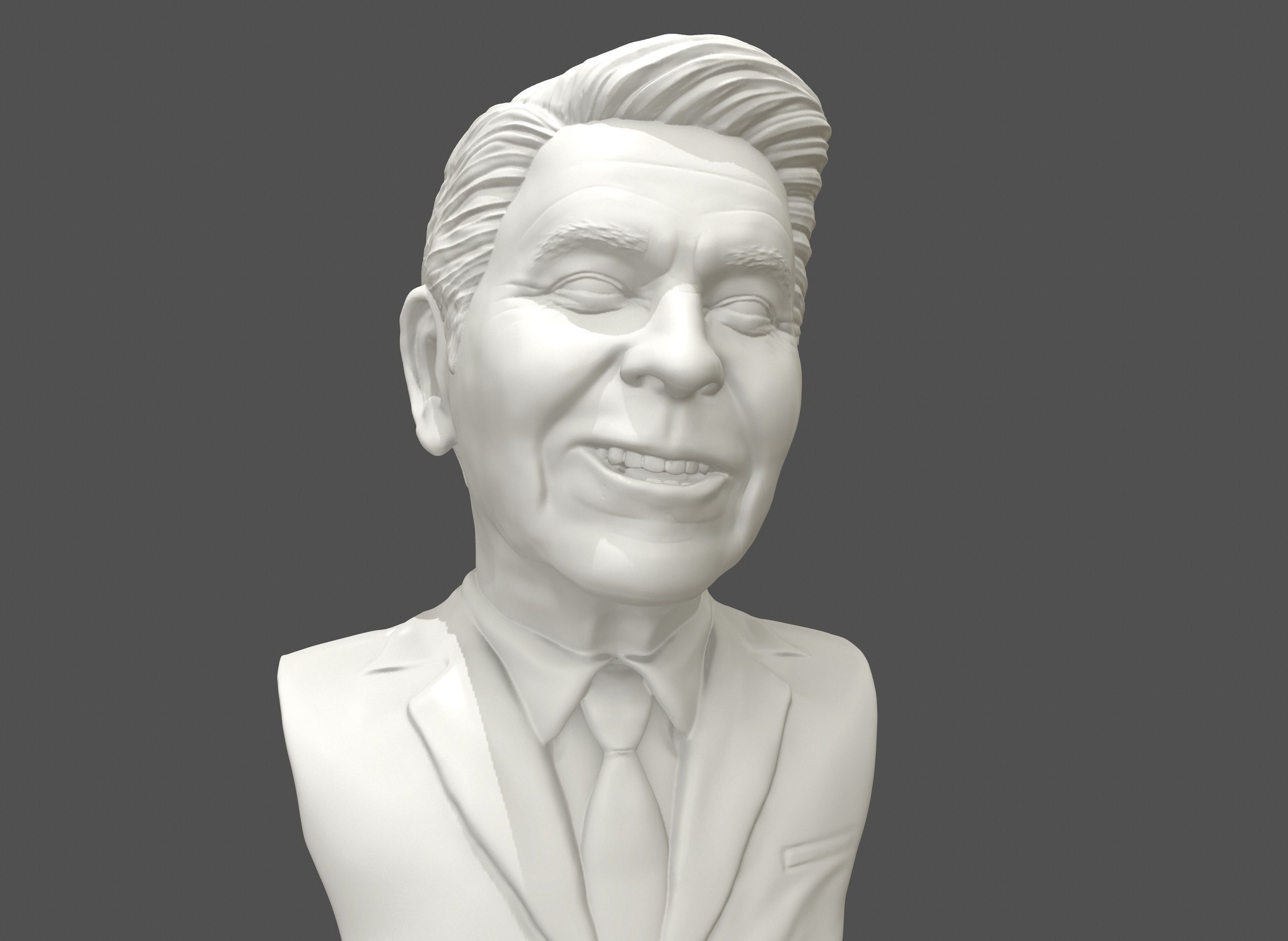 Ronald Reagan 3D printable portrait 3D model 3D printable | CGTrader