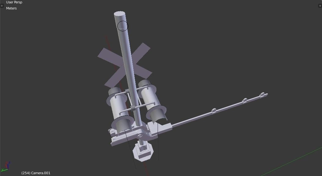 Level crossing - Railroad crossing with lights US Railway 3D model ...