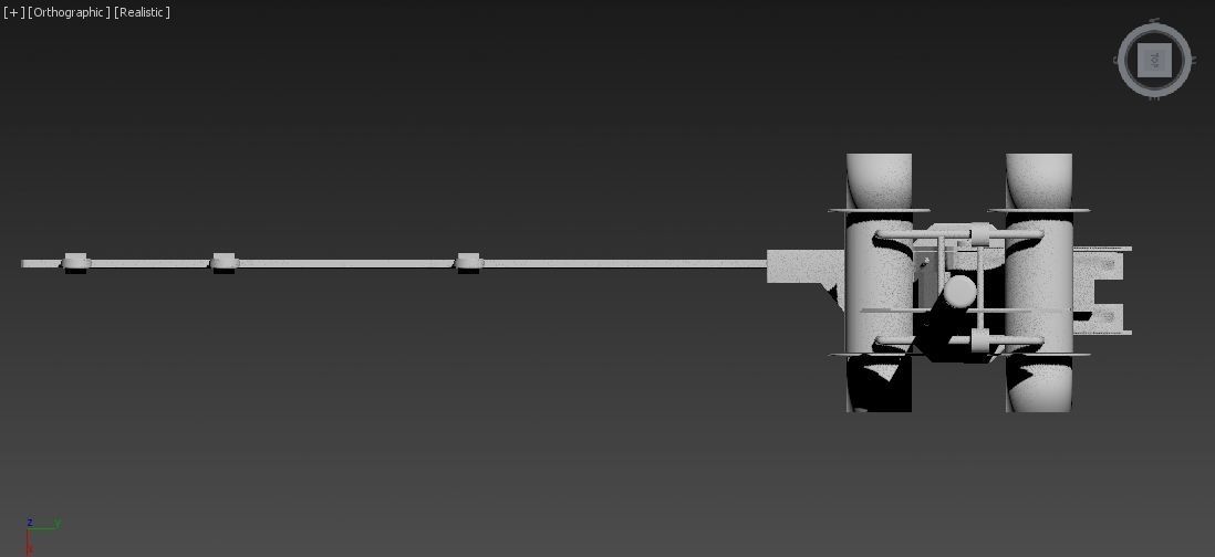 Level crossing - Railroad crossing with lights US Railway 3D model ...