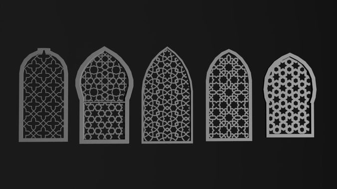 3D model Arabian window - lowpoly VR / AR / low-poly | CGTrader