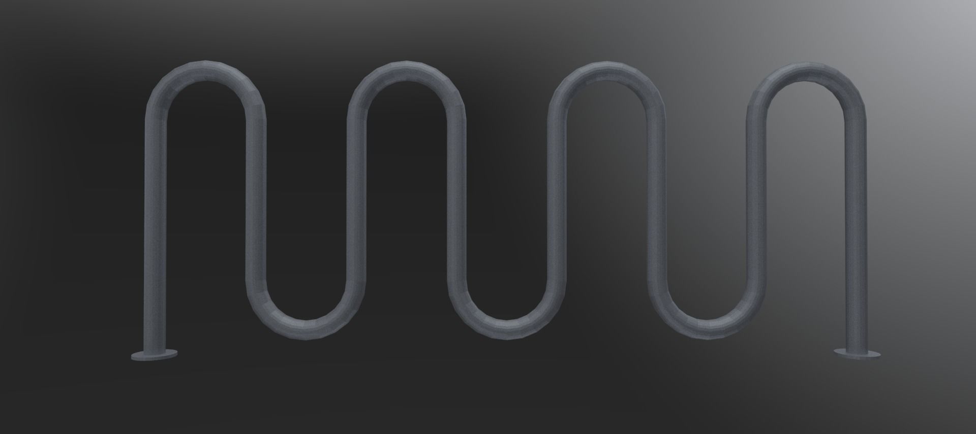 3D model Bike rack for any architectural project VR / AR / low-poly ...