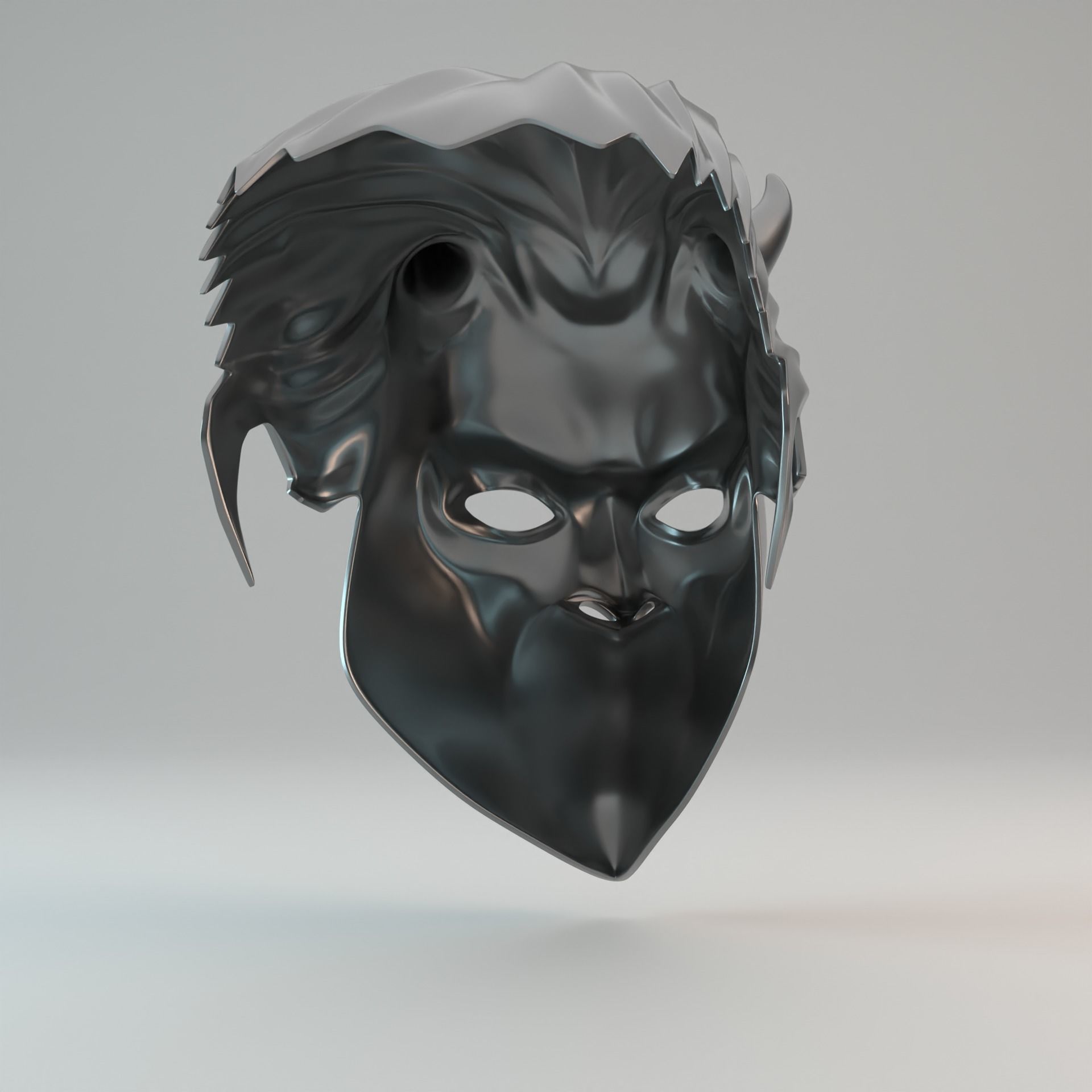 Ghost Nameless Ghoul Mask 3D model 3D printable | CGTrader