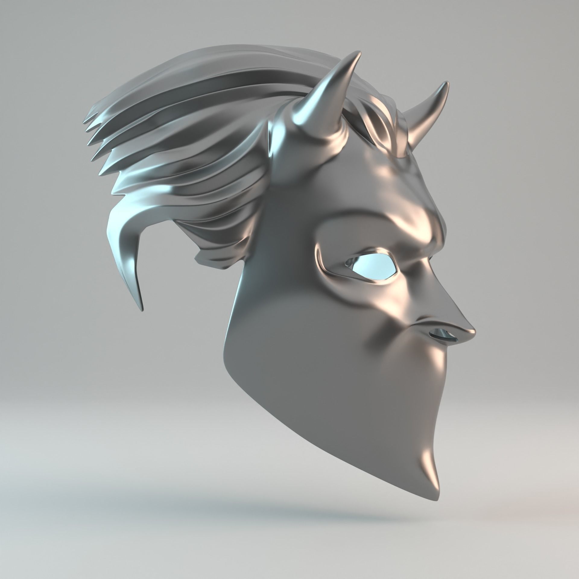 Ghost Nameless Ghoul Mask 3D model 3D printable | CGTrader