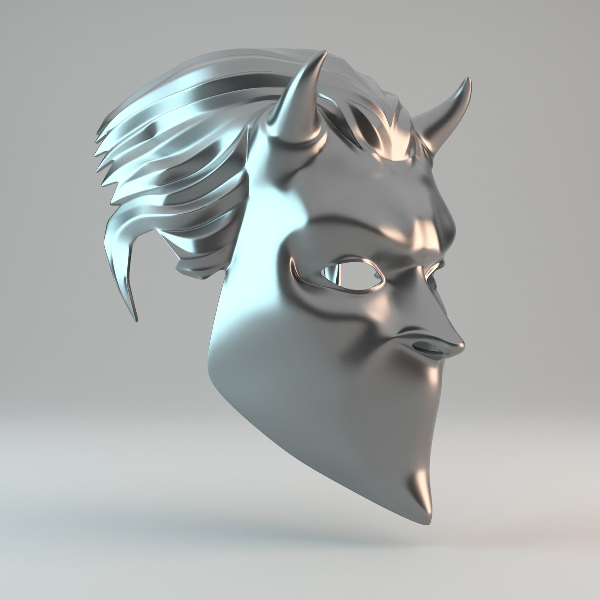 Ghost Nameless Ghoul Mask 3D model 3D printable | CGTrader
