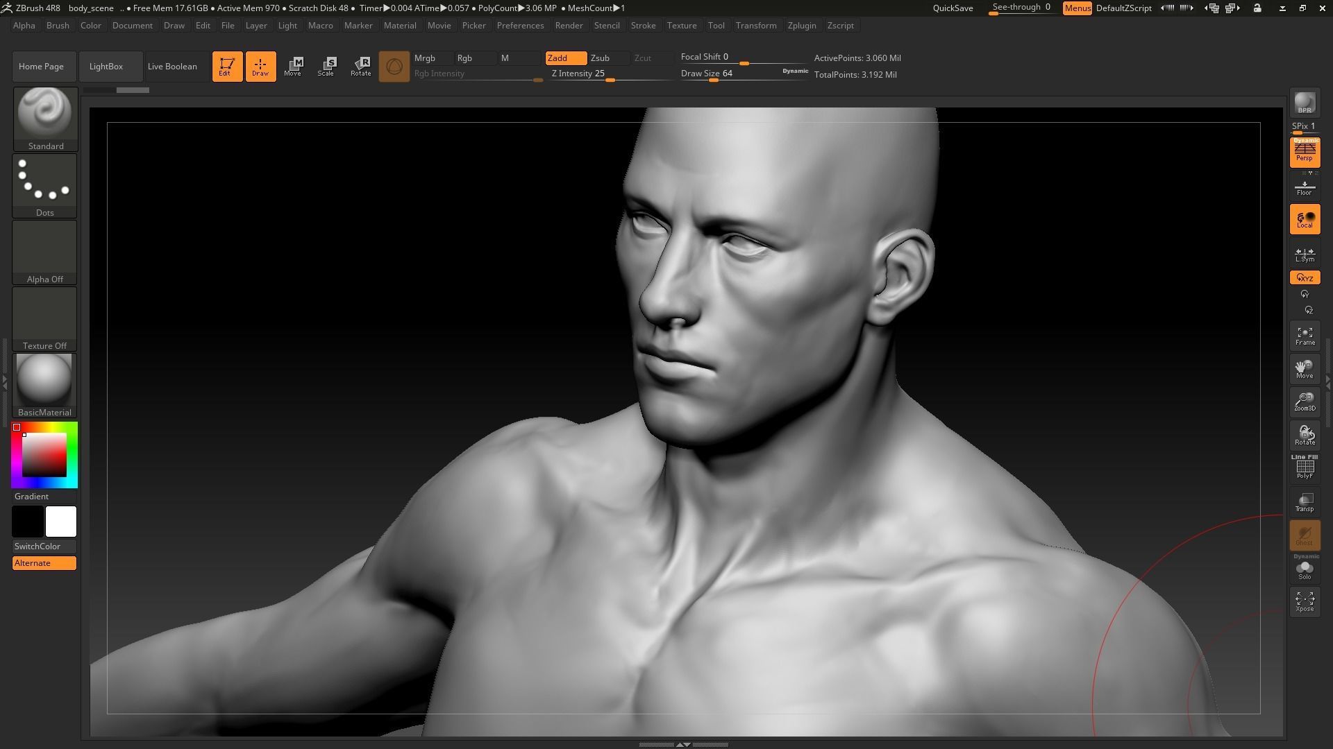 human male white 3D model | CGTrader