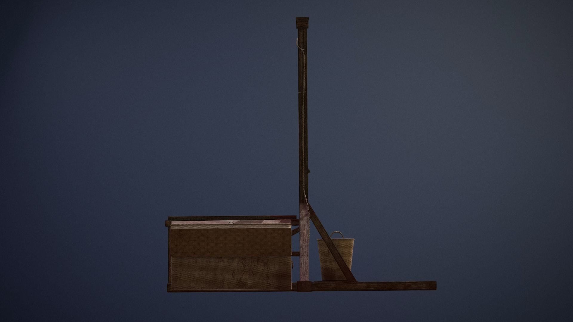 Guillotine game-ready asset free VR / AR / low-poly 3D model | CGTrader