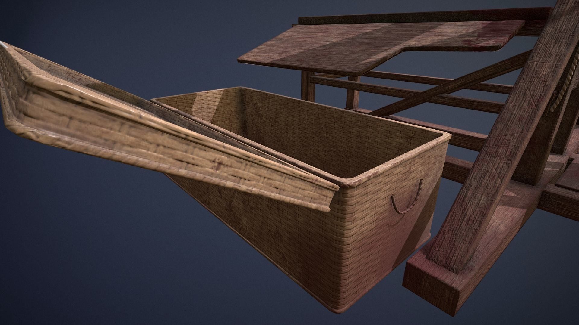 Guillotine game-ready asset free VR / AR / low-poly 3D model | CGTrader