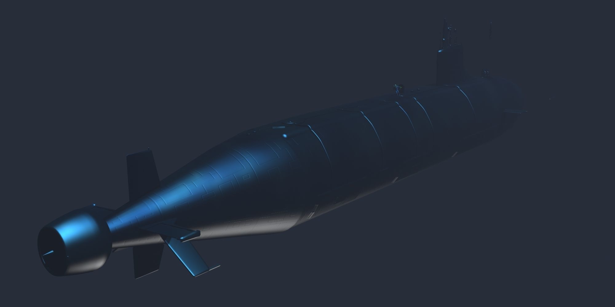 SSN SEAWOLF sub model 3D model | CGTrader