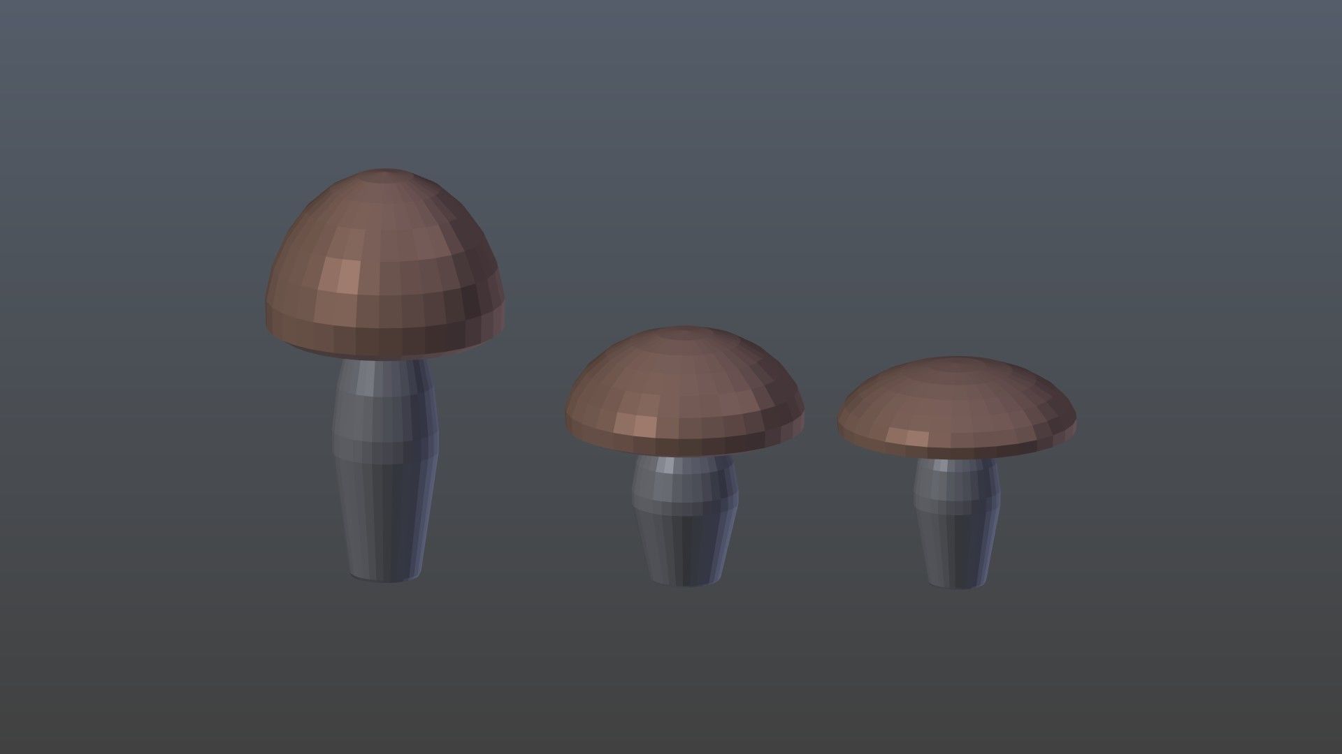 3D model Low poly mushrooms | CGTrader