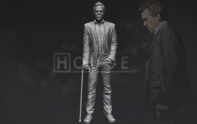 MD Gregory House 3D printing ready stl obj formats 3D model 3D ...