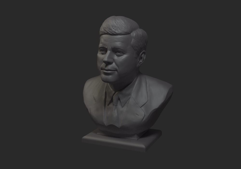 John Fitzgerald Kennedy 3D model 3D printable | CGTrader