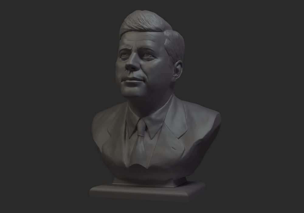 John Fitzgerald Kennedy 3D model 3D printable | CGTrader