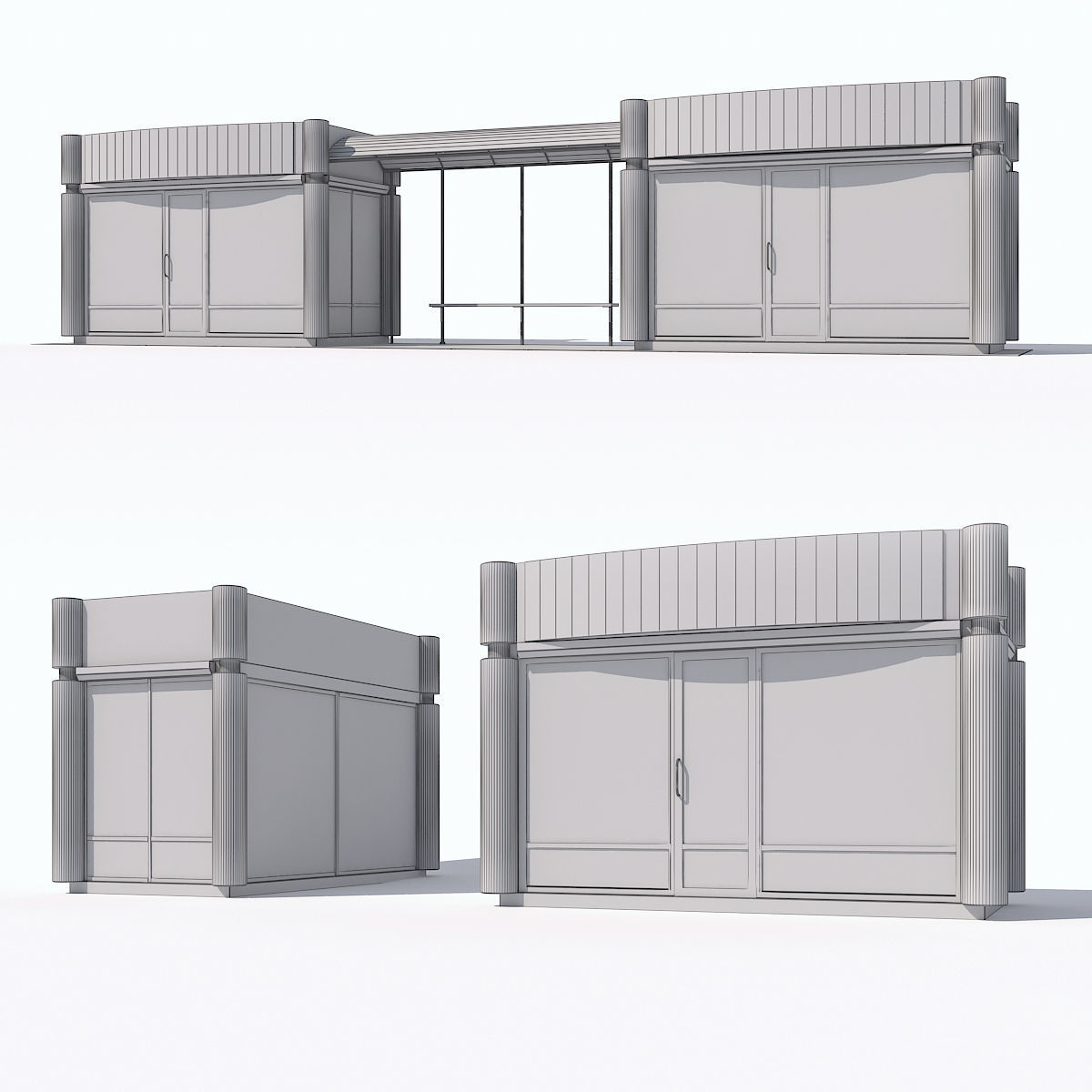Stop a stall 3D model | CGTrader