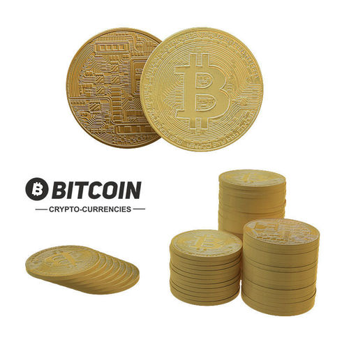 Bitcoin set 3D model | CGTrader