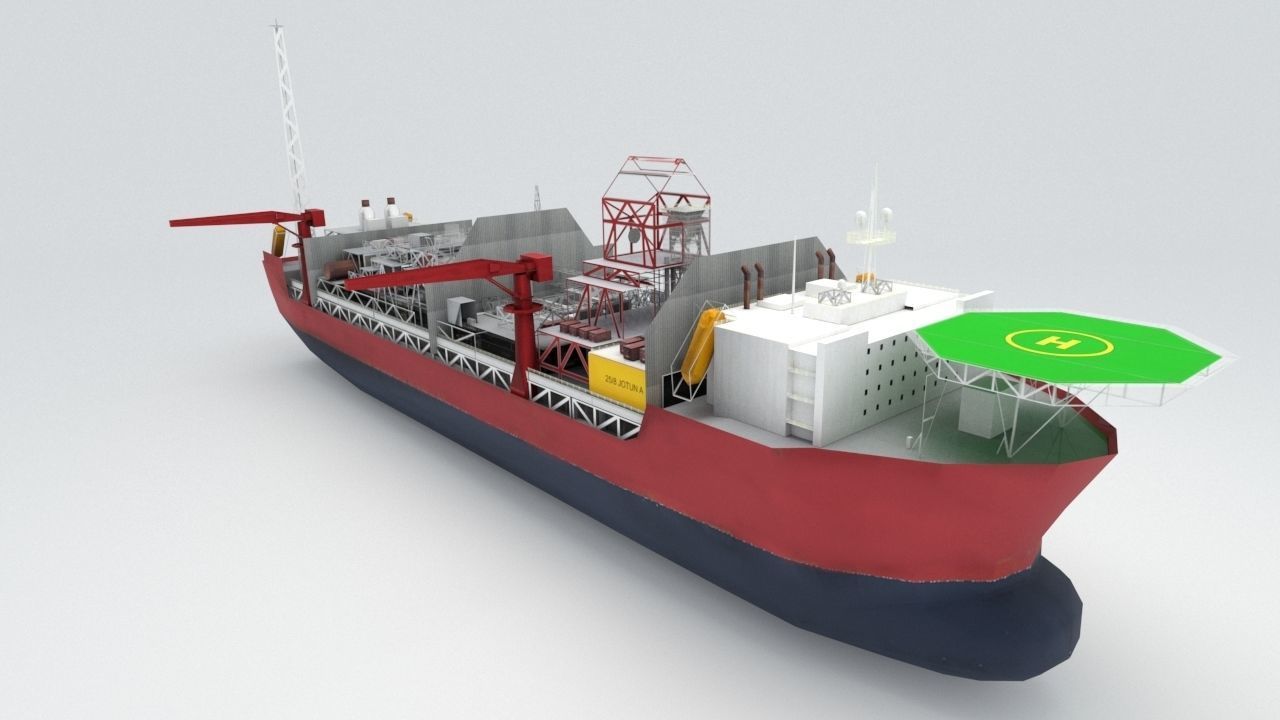 3D model FPSO offshore platform pack VR / AR / low-poly | CGTrader