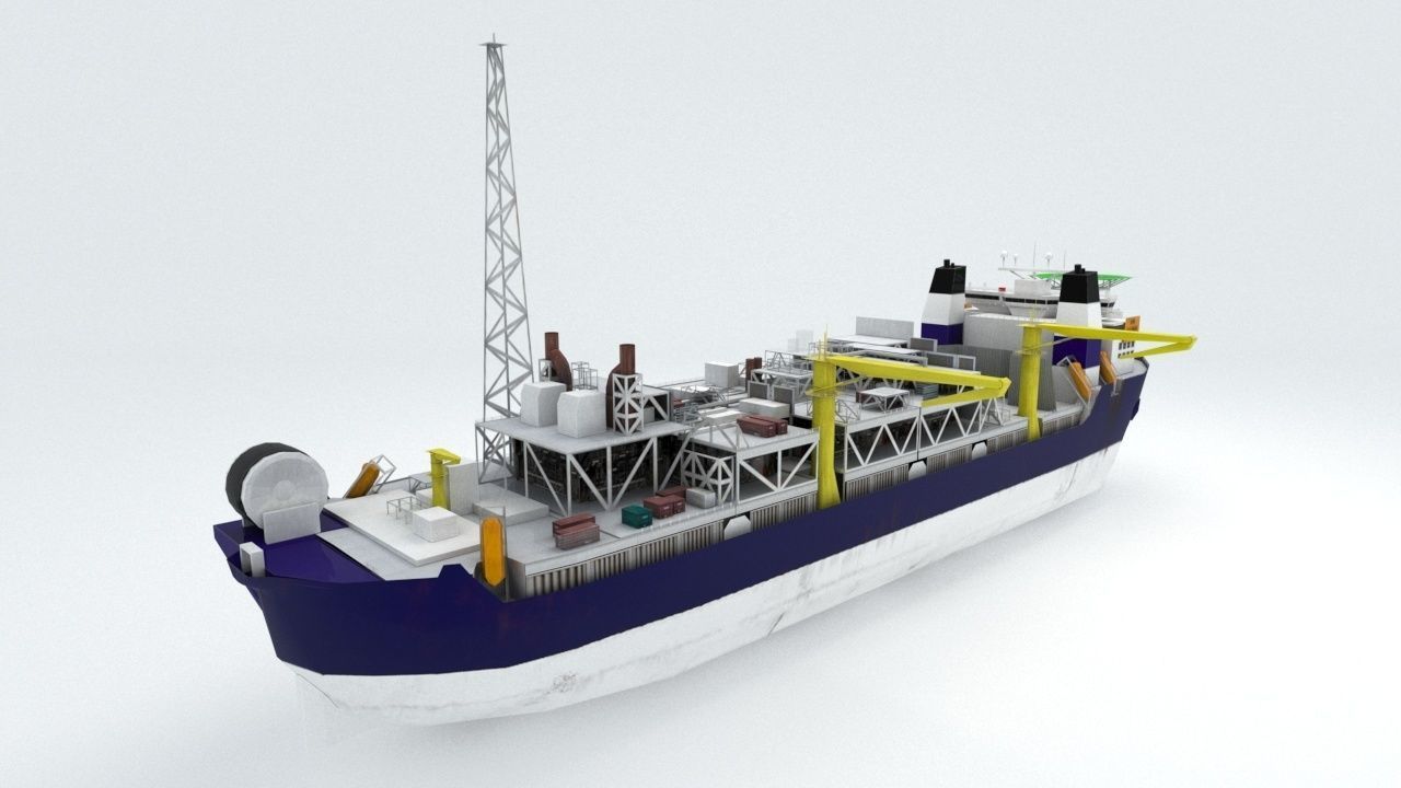 3D model FPSO Alvheim Offshore Oil Rig VR / AR / low-poly | CGTrader