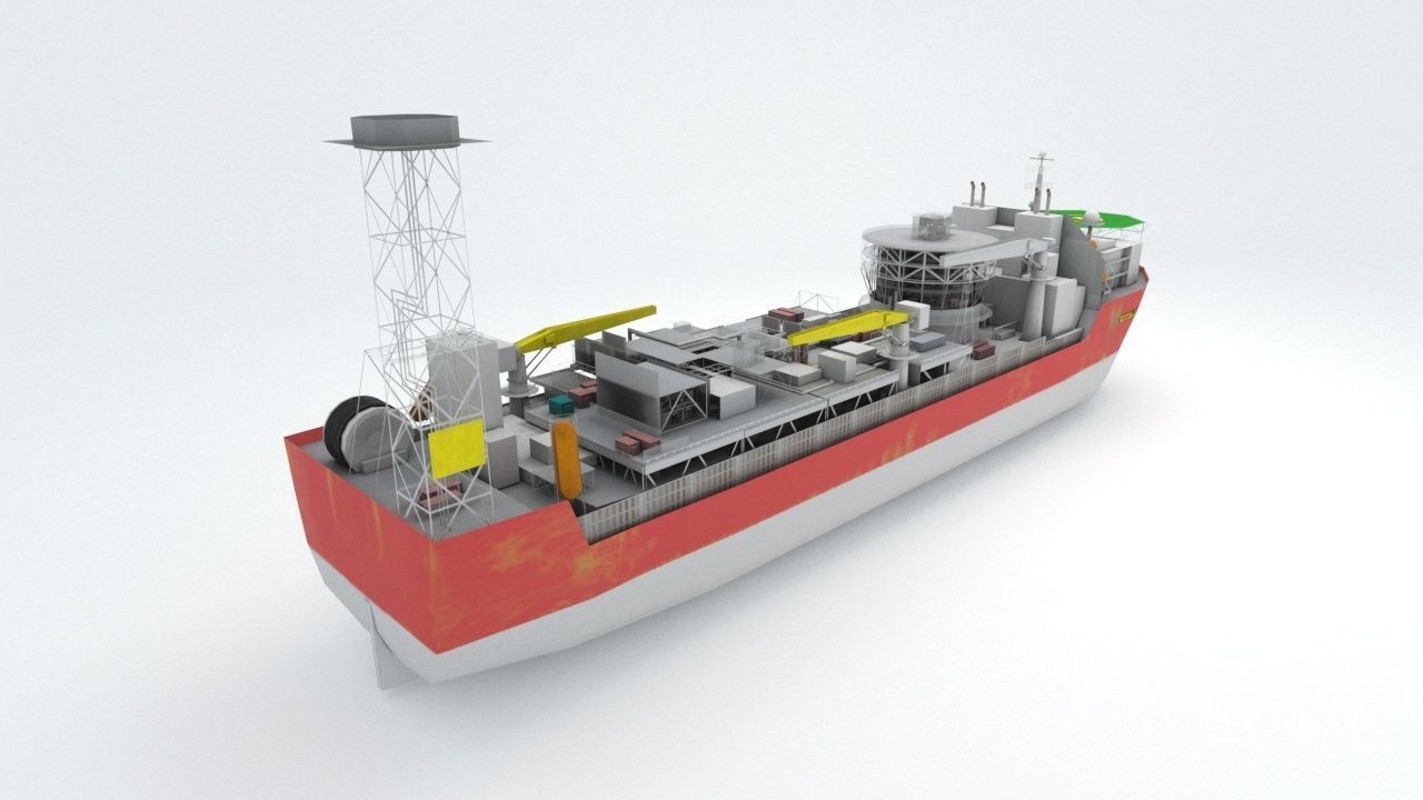 3D model FPSO Balder Offshore Oil Rig VR / AR / low-poly | CGTrader