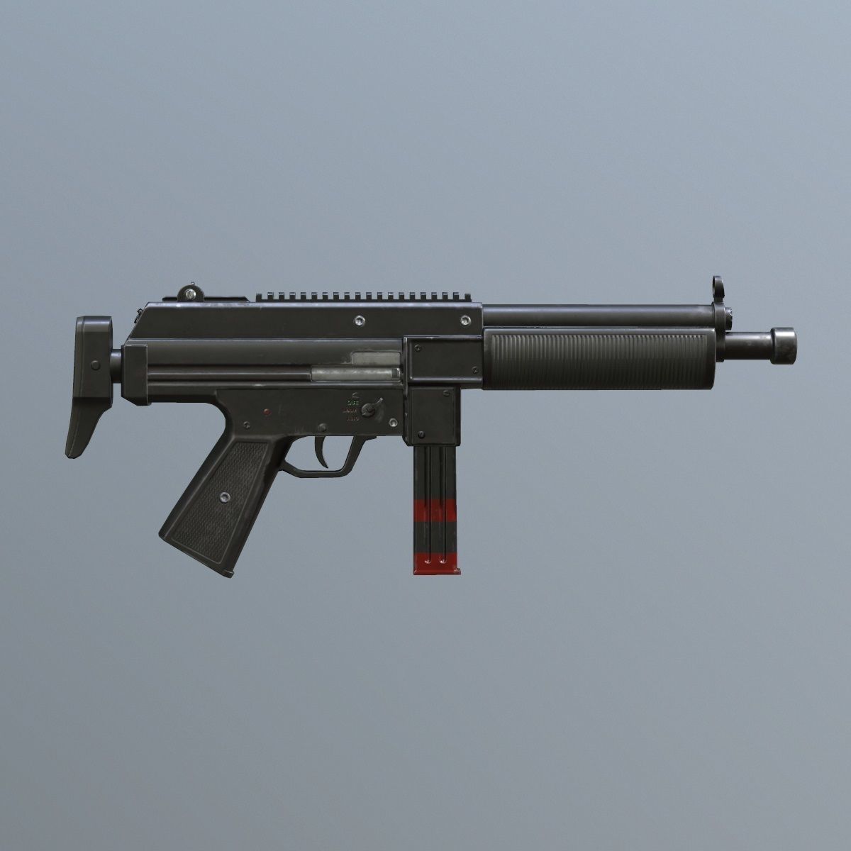 3D model Submachine Gun PBR VR / AR / low-poly | CGTrader
