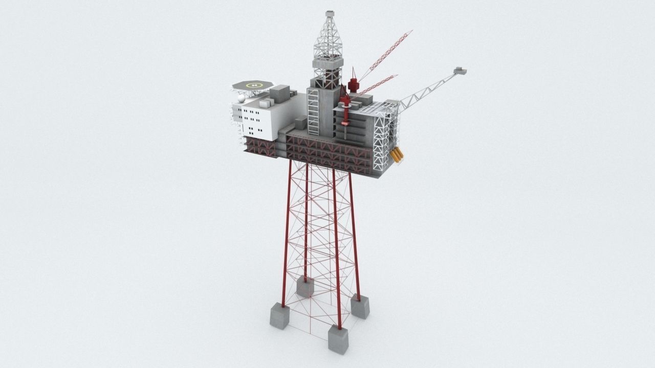 3D model Ringhorne Offshore Oil platform VR / AR / low-poly | CGTrader