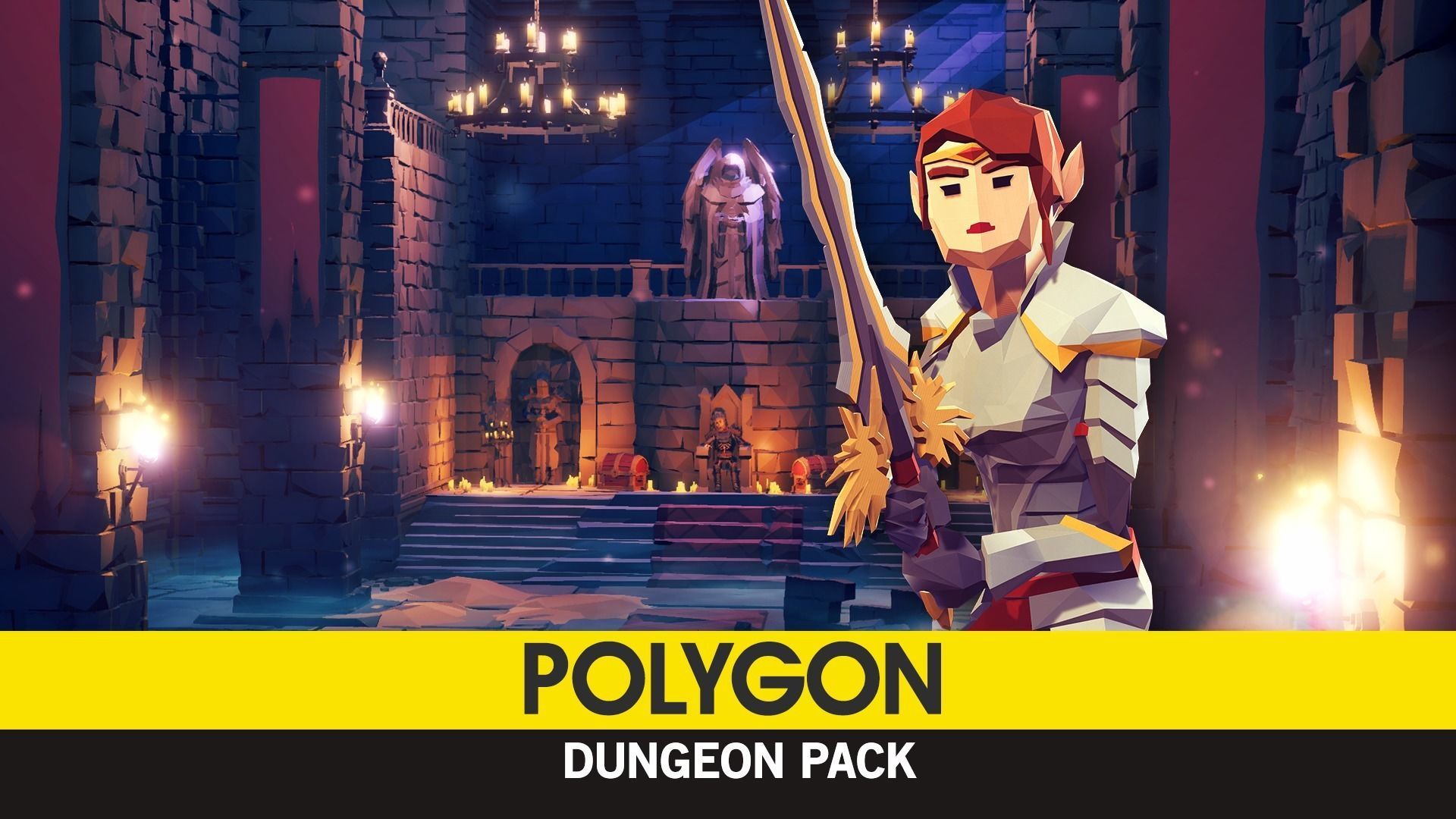 3D model POLYGON - Dungeon Pack VR / AR / low-poly rigged | CGTrader