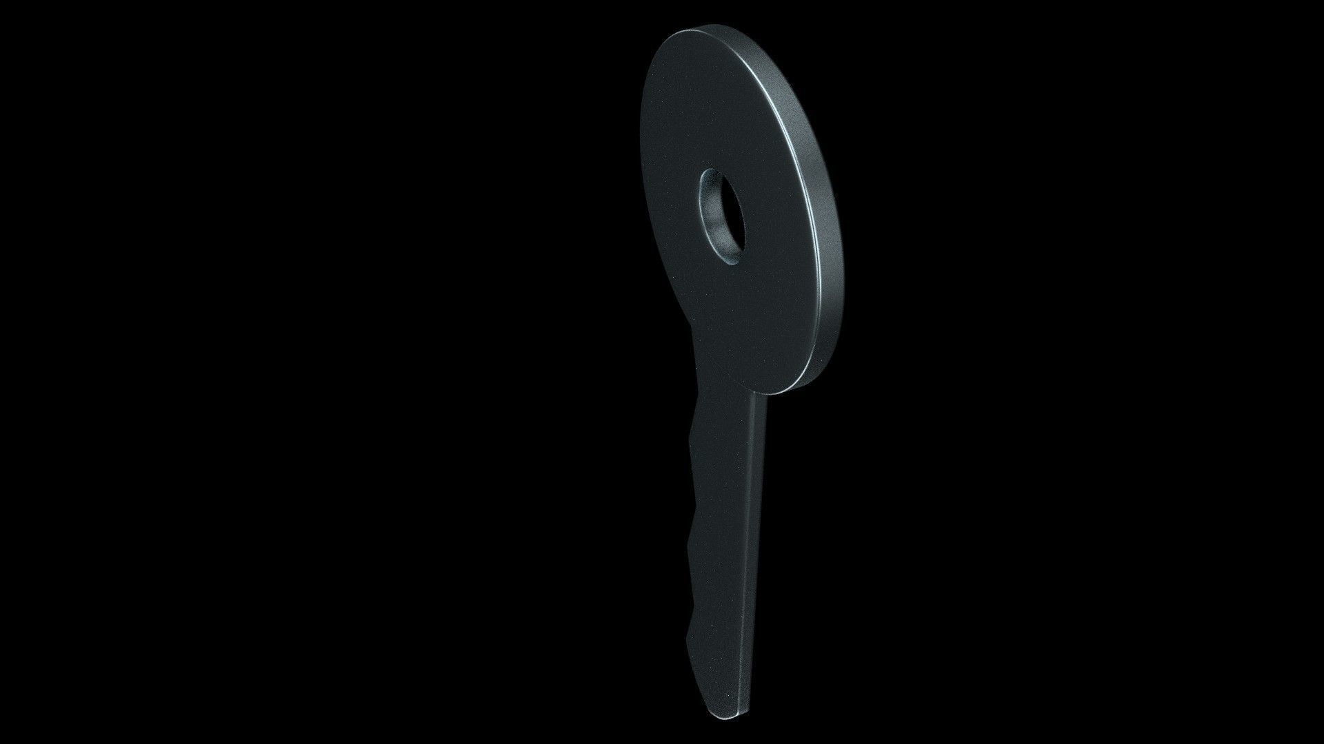 Round key 3D model | CGTrader