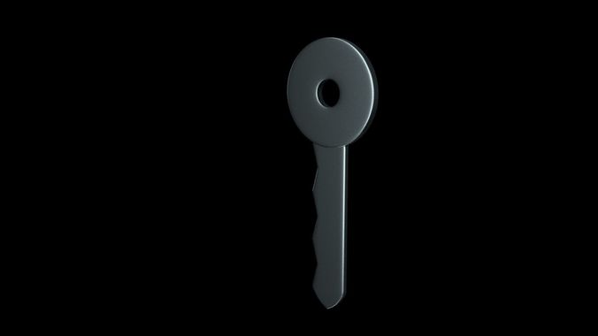 Round key 3D model | CGTrader