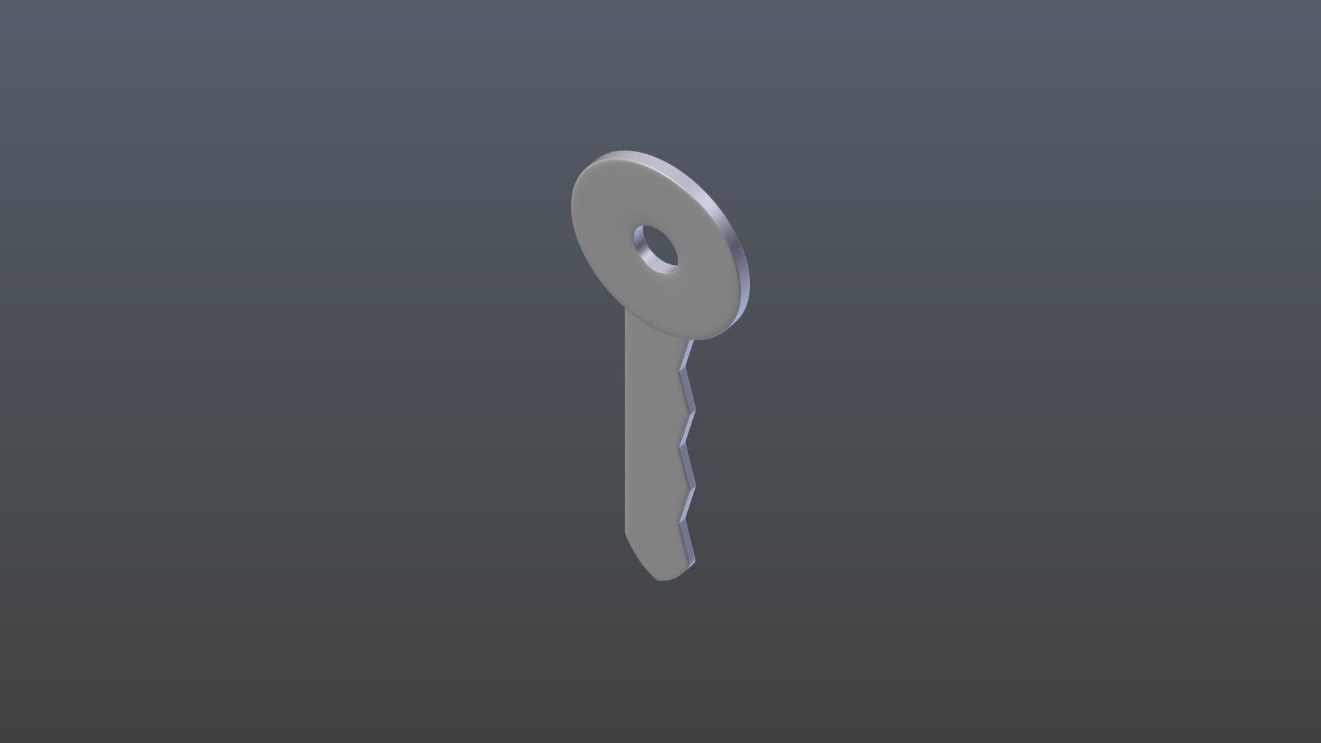 Round key 3D model | CGTrader