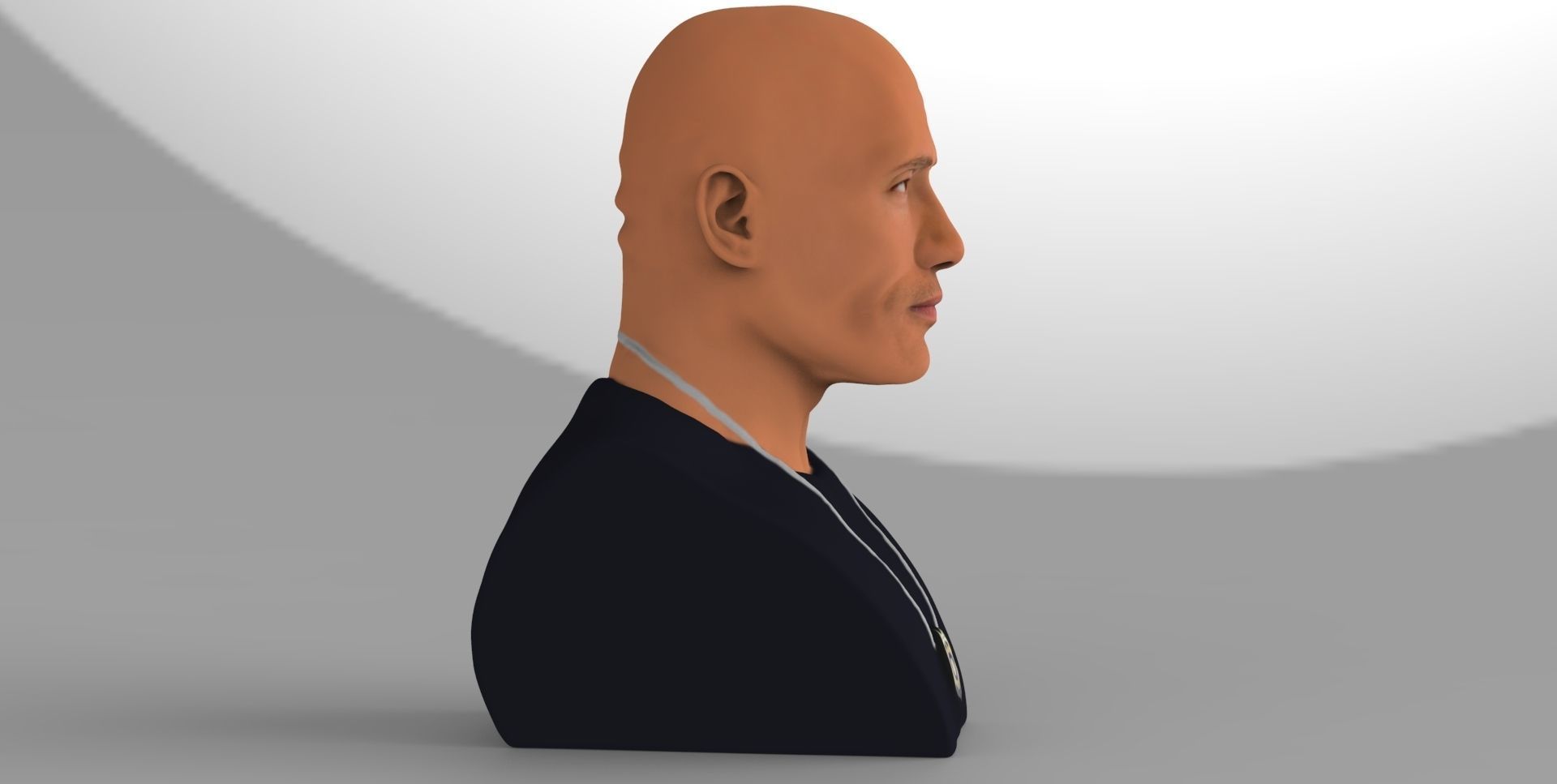 Dwayne Rock Johnson bust ready for full color 3D printing 3D model 3D ...
