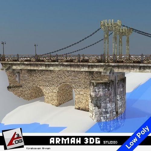 3D model Chain Bridge Kutaisi VR / AR / low-poly | CGTrader