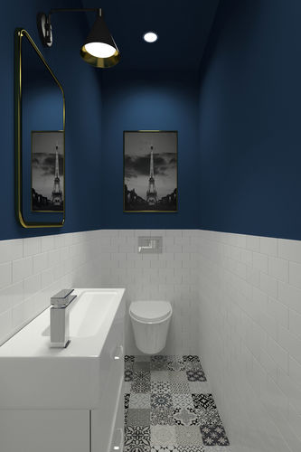 Bathroom-003 Powder Room 3D model | CGTrader