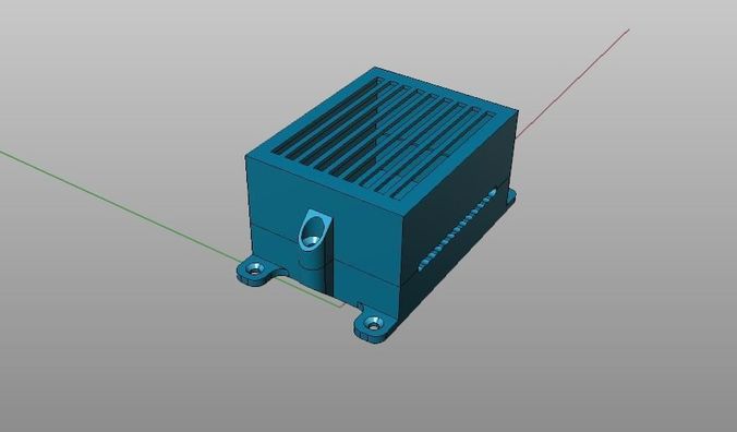 3d printable box with side holes for mini breadboard free 3D model 3D ...