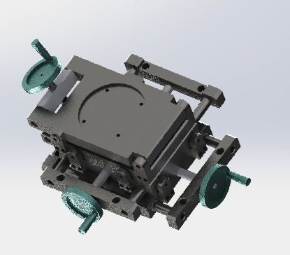 Xyz and angle oof four-axis adjustment platform 3D model | CGTrader