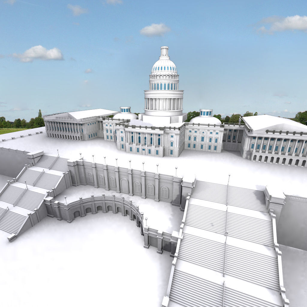 United States Capitol Building 3D model | CGTrader