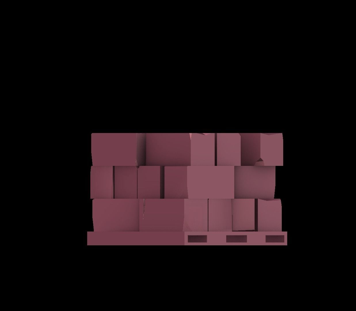 Low Poly Stoneblocks Game Ready stack of wooden blocks free VR / AR ...