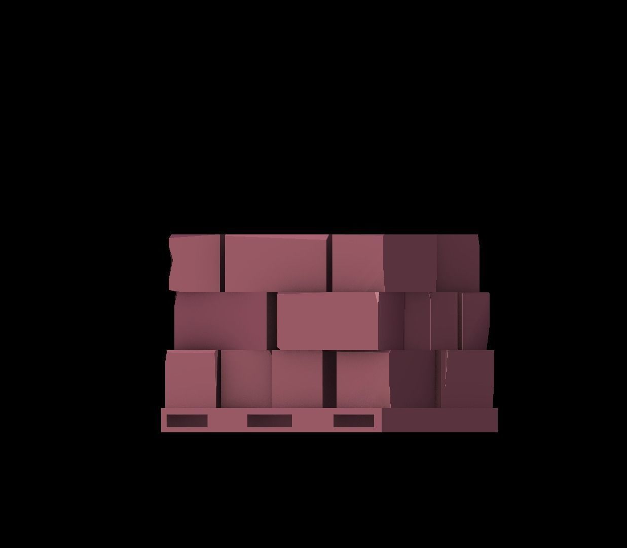 Low Poly Stoneblocks Game Ready stack of wooden blocks free VR / AR ...