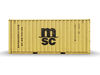 20 feet MSC standard shipping container 3D model | CGTrader