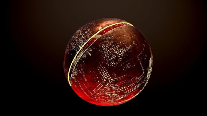 3D model Fire planet VR / AR / low-poly | CGTrader