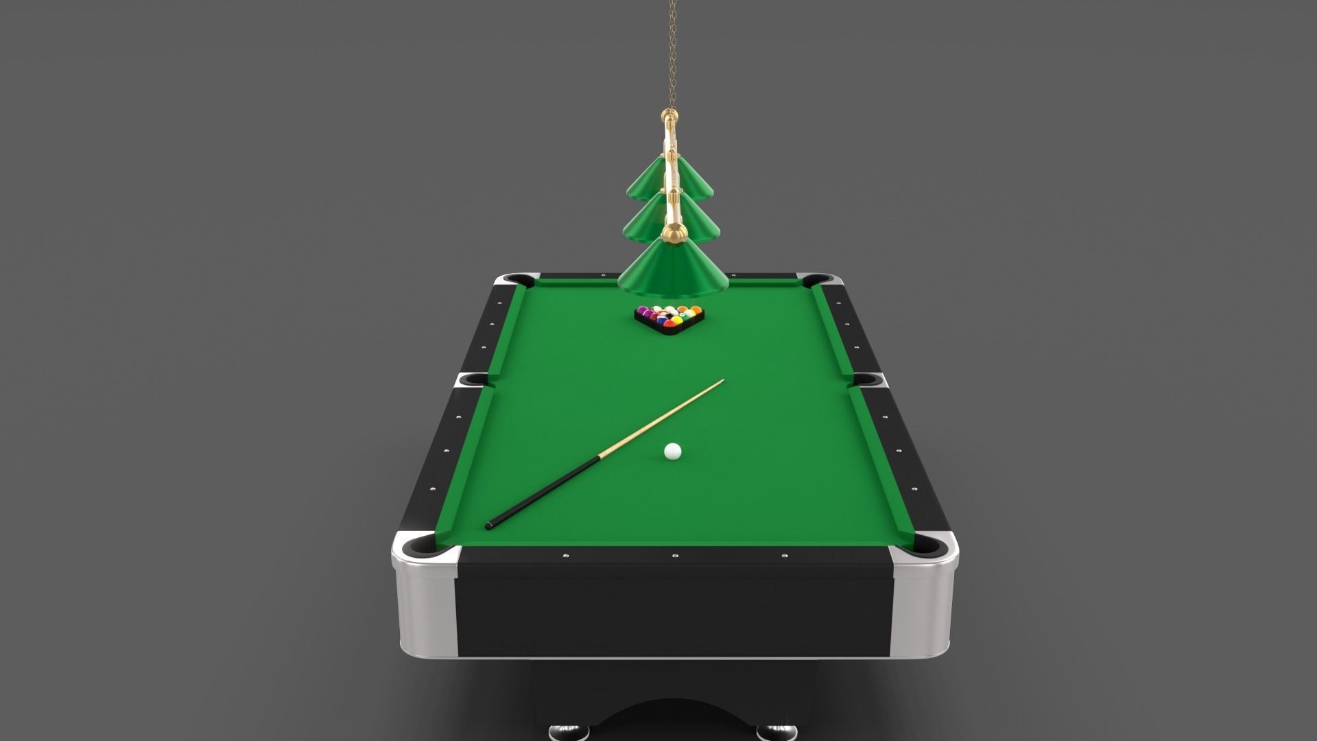 8 Ball Pool Table Setting 3D model | CGTrader