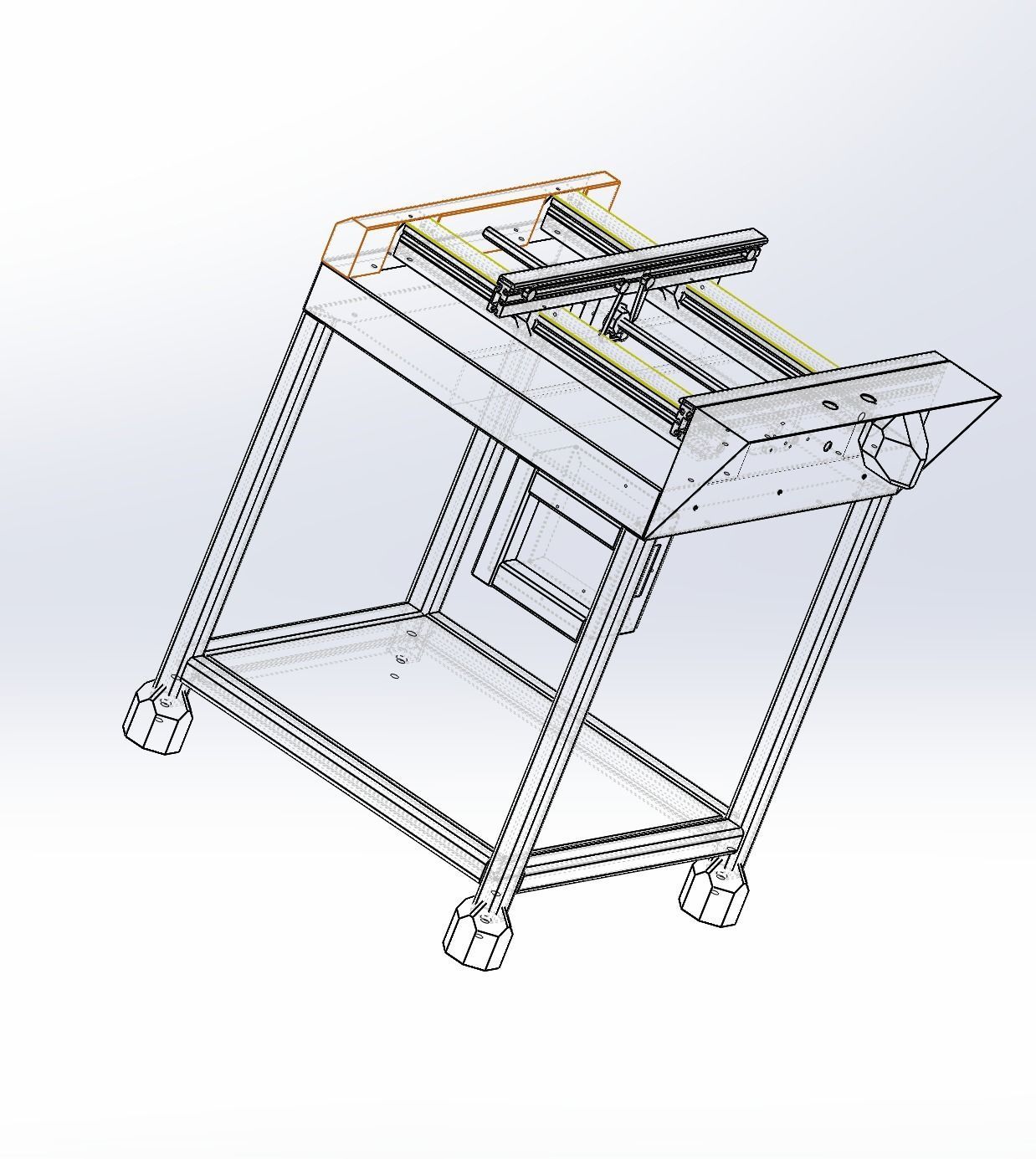 Width adjustable chain assembly line 3D model | CGTrader