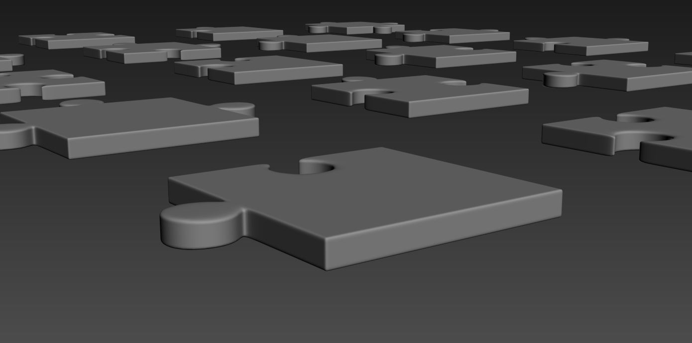 Jigsaw Puzzle 3D model | CGTrader