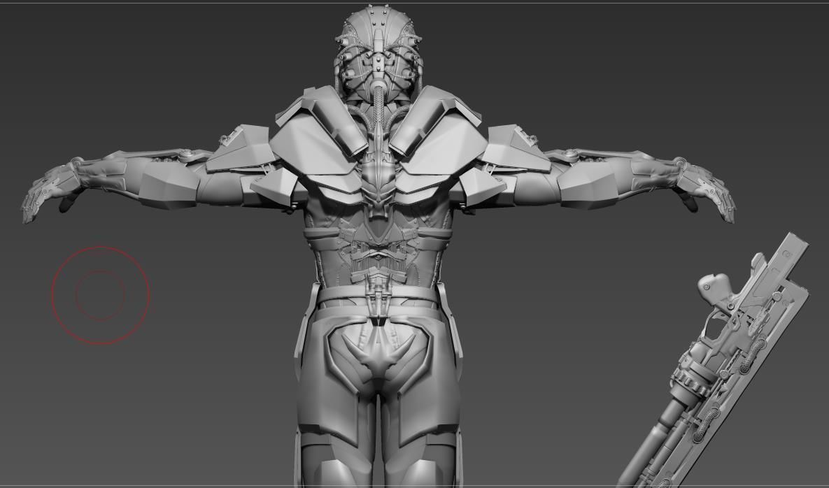 CosmoTrooper armored man holding gun 3D model | CGTrader