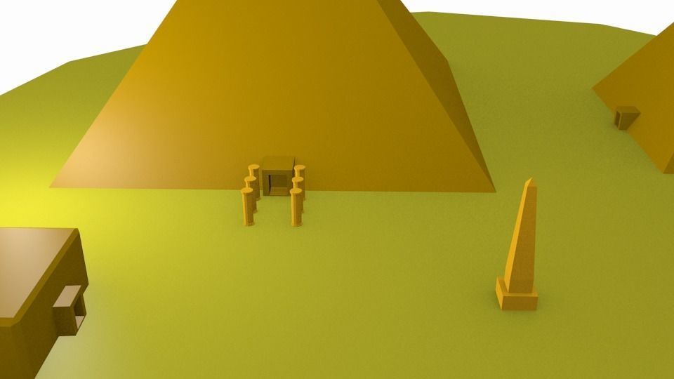 Lowpoly Egyptian architecture free VR / AR / low-poly 3D model | CGTrader