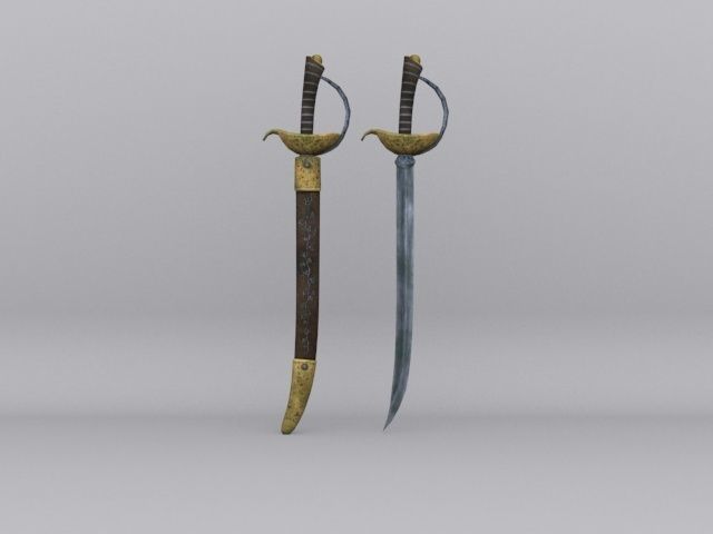 3D model Pirate Sword Pack VR / AR / low-poly | CGTrader