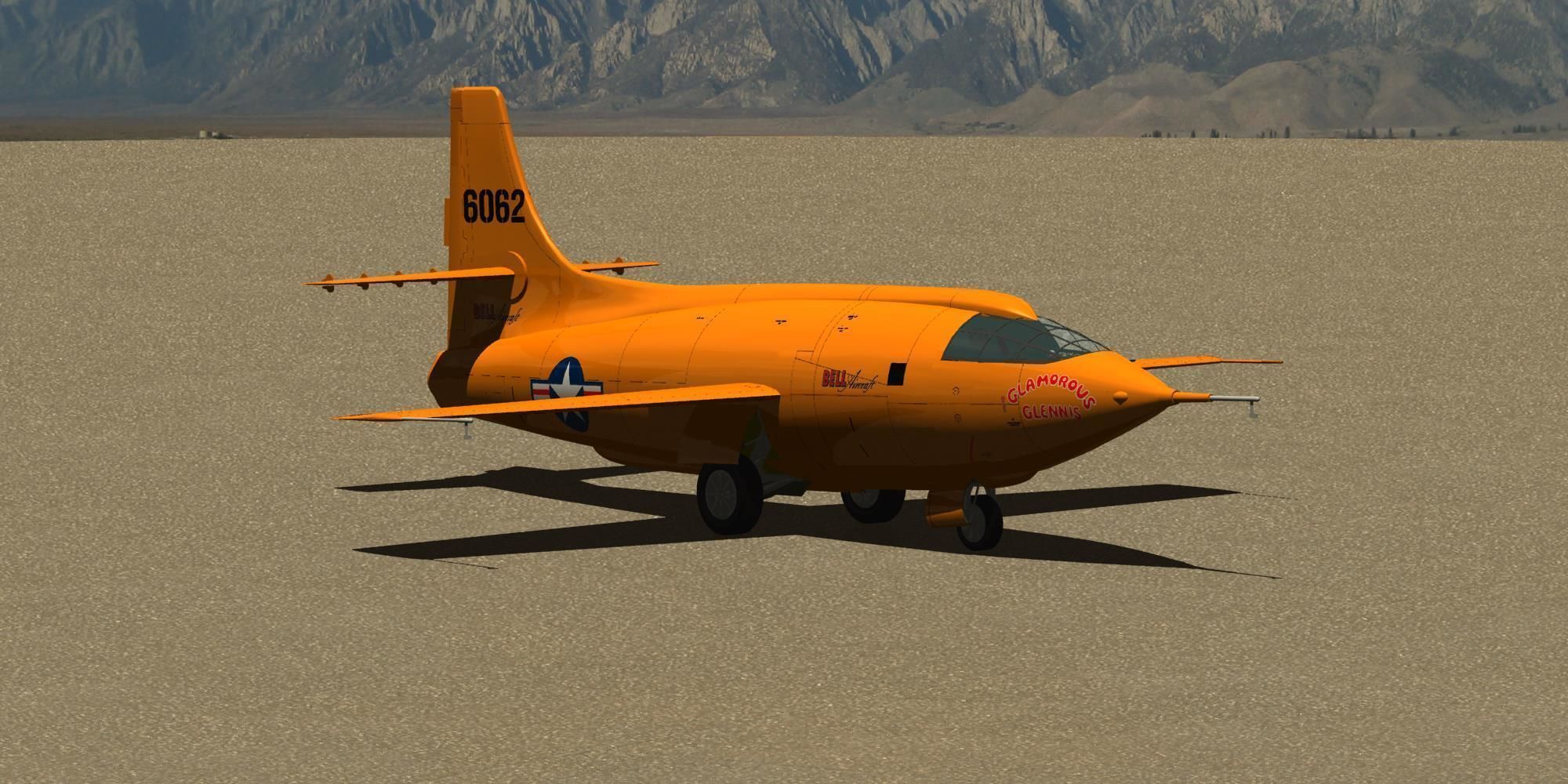 Bell X-1 Rocket Experimental Aircraft and Moat Base Modified 3D model ...