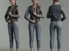 3D model Girl Zipping up Shiny Jacket VR / AR / low-poly | CGTrader