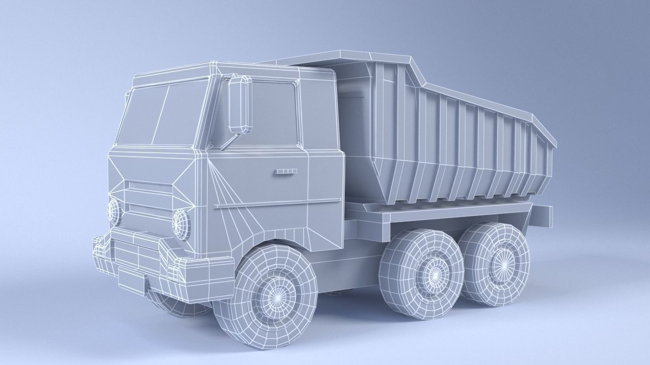 3D model Trucks package 02 VR / AR / low-poly | CGTrader
