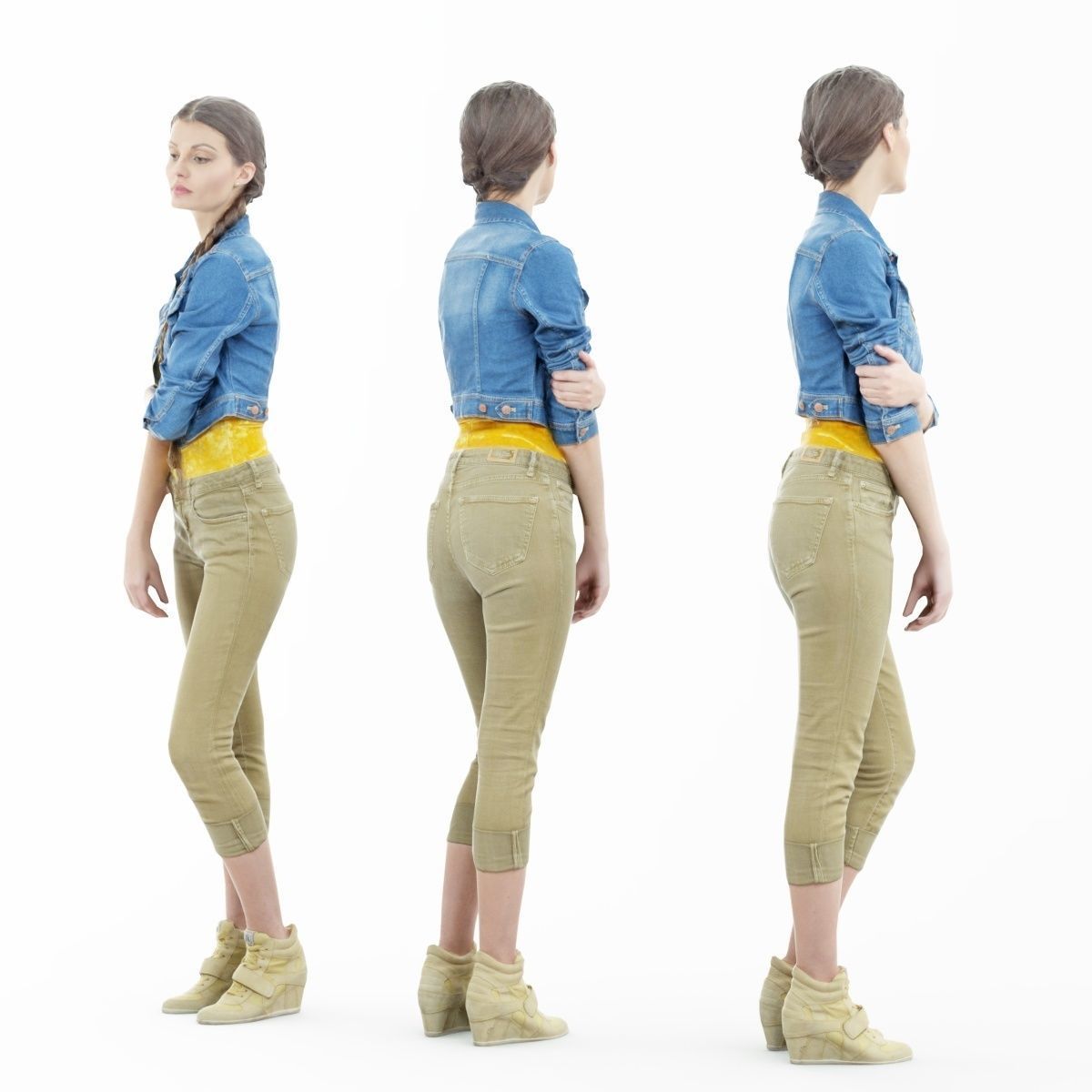 3D model 16 Fashion Girls Scan Vol 1 VR / AR / low-poly | CGTrader