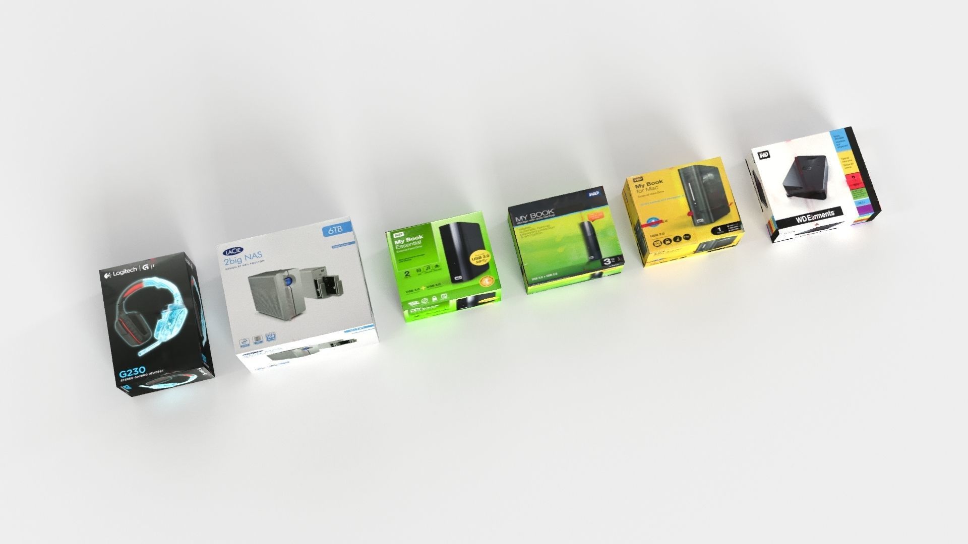 Stock Packaging Computer Supplies 3D model 3D model | CGTrader