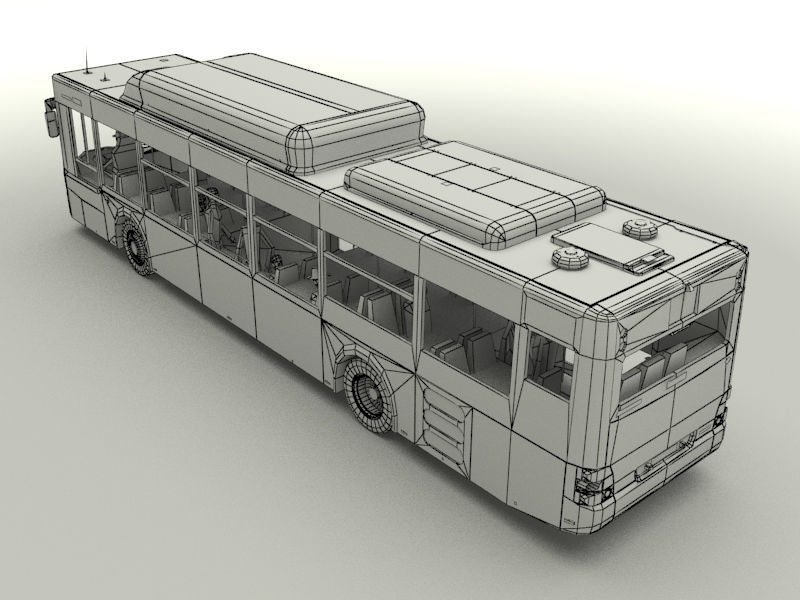 3D model MAN Lion s City Bus VR / AR / low-poly | CGTrader